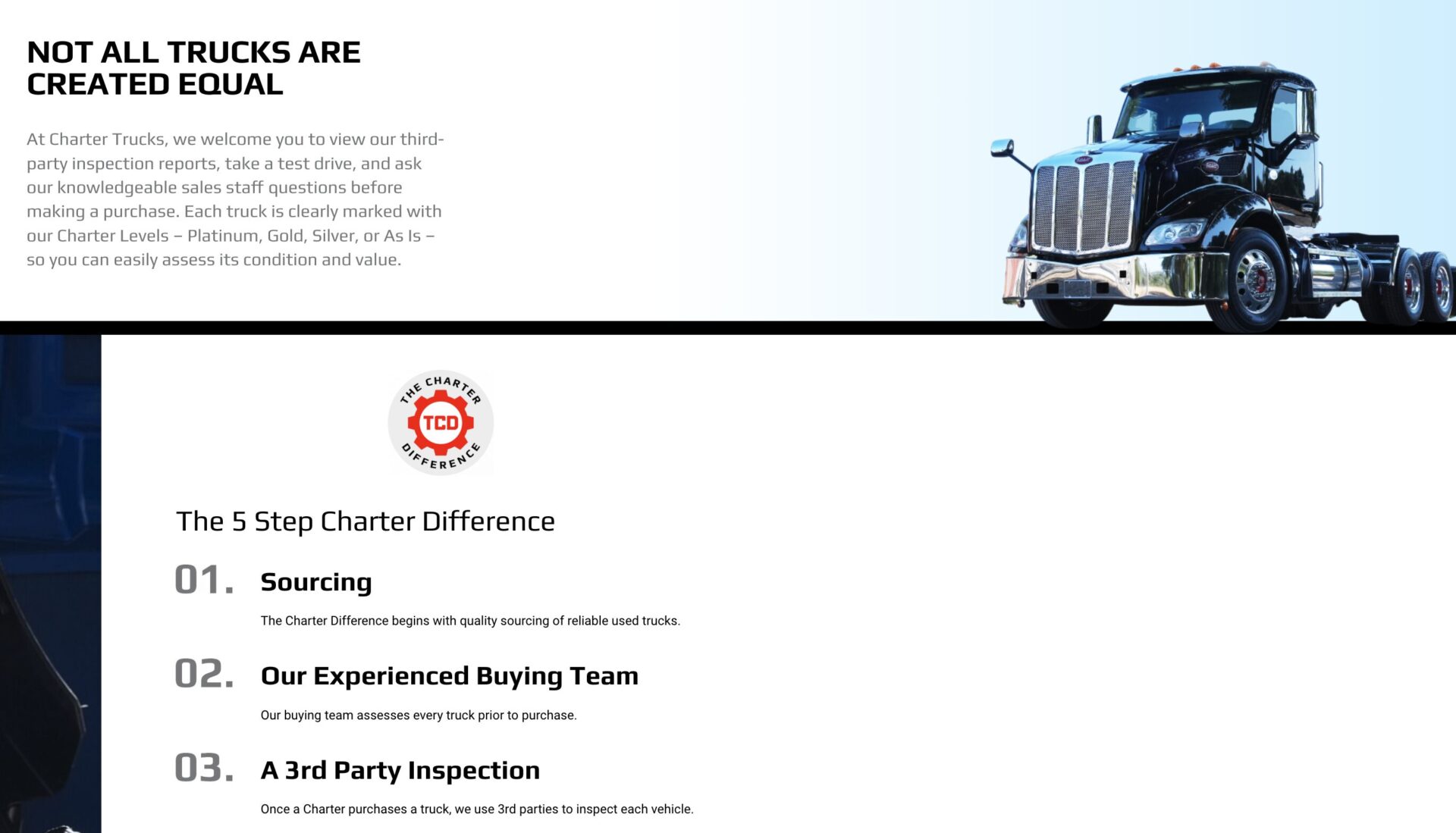 Pre-Owned Certified Class 8 Trucks vs-The Charter Difference